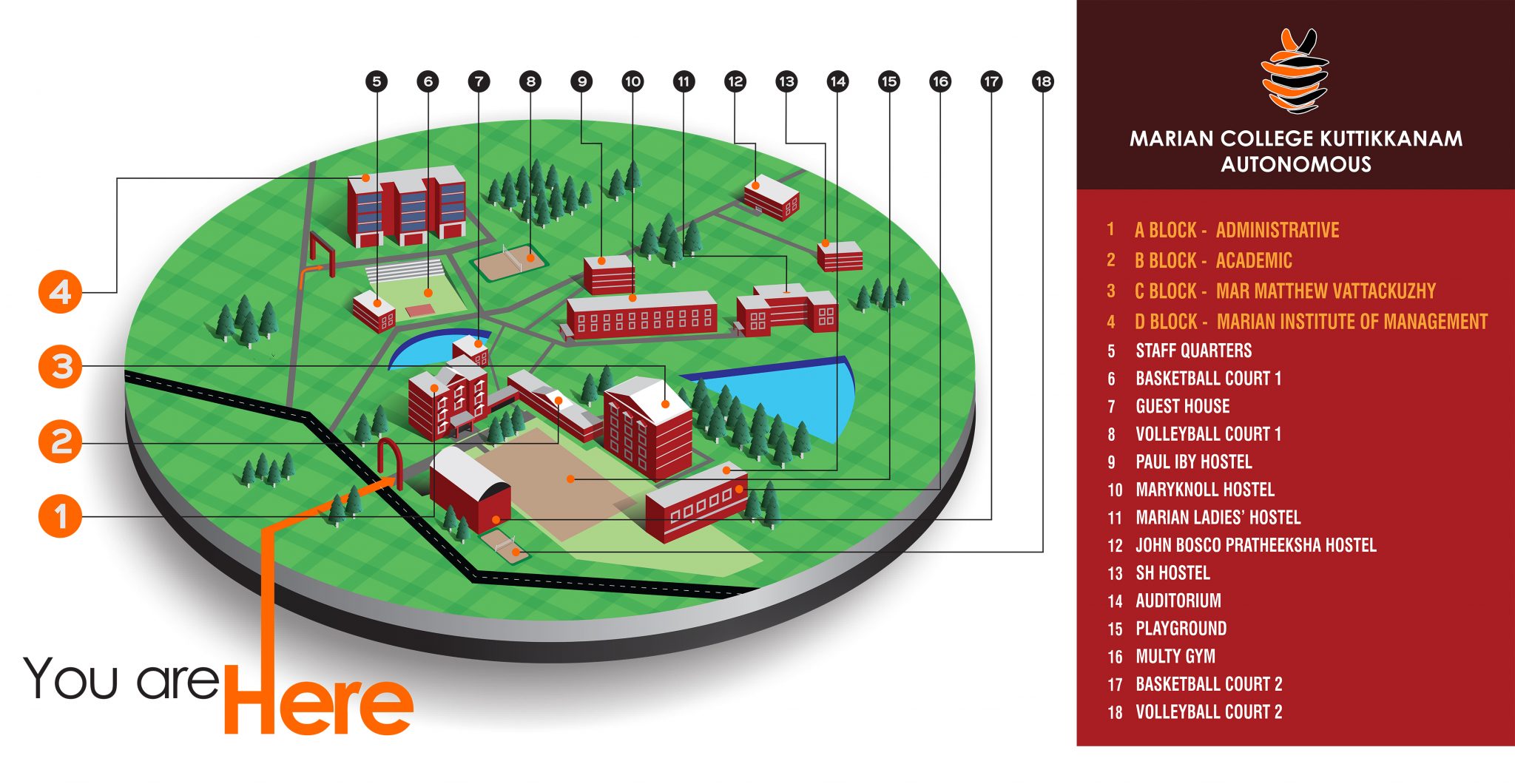 Marian College Kuttikkanam (Autonomous) | Campus Map